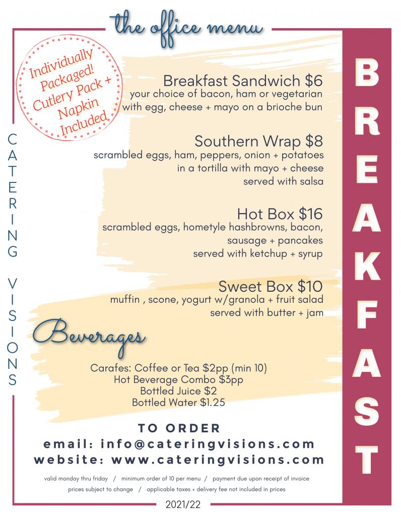 Corporate Breakfast - Catering Visions